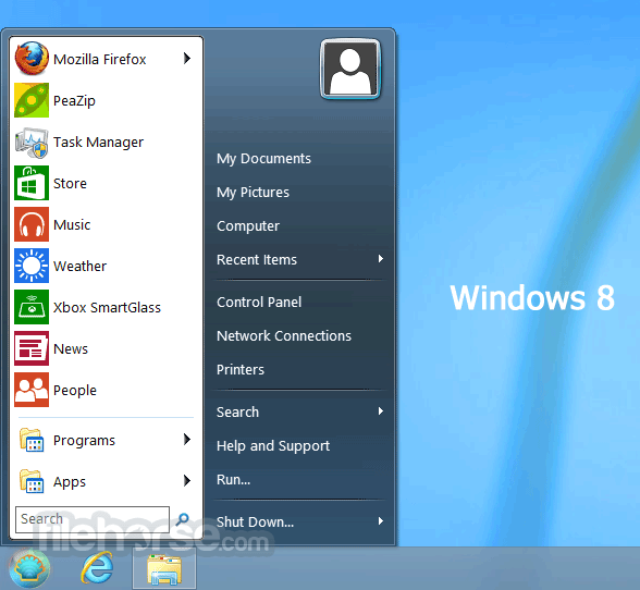 Как вернуть меню Пуск в Windows 8